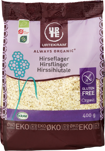 Urtekram Hirssihiutale 400 g, luomu | Reseptit erityisruokavalioihin ...